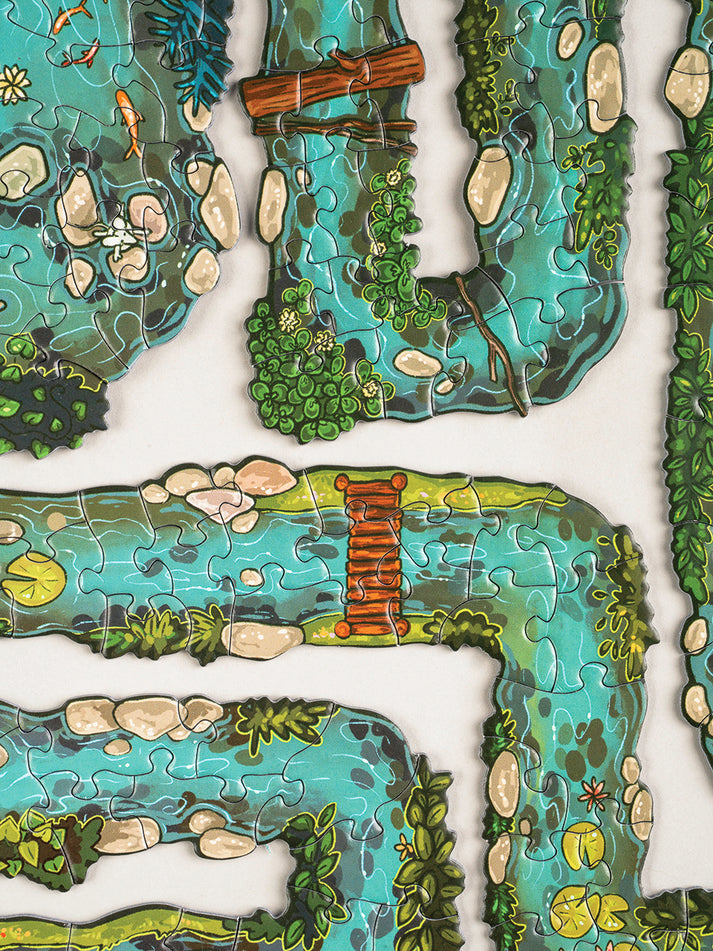 EDGE PIECE PUZZLE: SUMMER DAY ON THE RIVER – Yetch Studio