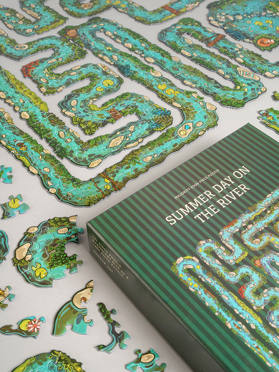 EDGE PIECE PUZZLE: SUMMER DAY ON THE RIVER – Yetch Studio